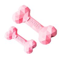 China Ultra Durable Non-Toxic Rubber Dog Chew Toy for Aggressive Chewers Interactive Bone 2 Pcs for sale