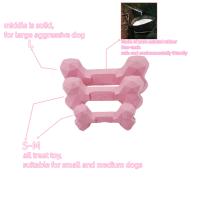 China Ultra Durable Non-Toxic Rubber Dog Chew Toy for Aggressive Chewers Interactive Bone 2 Pcs for sale