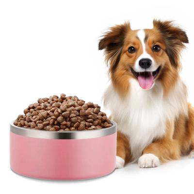 China Vacuum Insulated Stainless Steel Dog Bowl - Custom Sizes Available in 5 Colors, No Power Required for sale