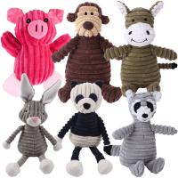 China Dogs Corduroy Squeak Pet Toy for Tooth Grinding Training Supplies 10x8x20cm for sale