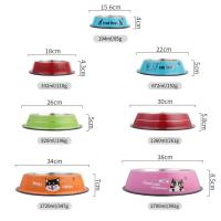 China Custom Stainless Steel Pet Bowl with Non-Slip Base - 15cm to 30cm Sizes Available for Dogs and Cats for sale