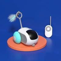 China Electric Cat Toy with Remote Control - Dual Mode Automatic Rolling Pet Toy with ABS Silicone Construction and LED Lights for sale