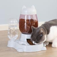 China 2-in-1 Pet Feeder and Water Dispenser with 0.5kg Food Capacity and 2.2L Water Reservoir for Dogs and Cats for sale