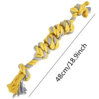 China Large Durable Cotton Rope Dog Toy 40cm 60cm Interactive Knot for Aggressive Chewers for sale