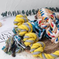 China Large Durable Cotton Rope Dog Toy 40cm 60cm Interactive Knot for Aggressive Chewers for sale