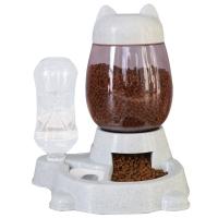 China 2-in-1 Pet Feeder and Water Dispenser with 0.5kg Food Capacity and 2.2L Water Reservoir for Dogs and Cats for sale