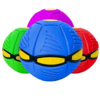China LED Fly Ball Dog Toy with Rechargeable Battery and Waterproof Design - 3 Color Options for Interactive Pet Play for sale
