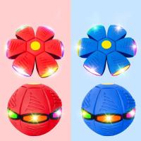 China LED Fly Ball Dog Toy with Rechargeable Battery and Waterproof Design - 3 Color Options for Interactive Pet Play for sale