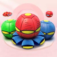 China LED Fly Ball Dog Toy with Rechargeable Battery and Waterproof Design - 3 Color Options for Interactive Pet Play for sale