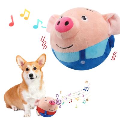 China Electronic Interactive Dog Plush Toy with Bouncing Movement and Squeaky Sound - 6 Pig Models, Rechargeable Battery for sale