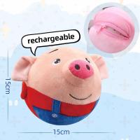 China Electronic Interactive Dog Plush Toy with Bouncing Movement and Squeaky Sound - 6 Pig Models, Rechargeable Battery for sale