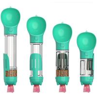 China Foldable 4 in 1 Pet Water Dispenser Leak Proof Portable Dog Bottle 300ml 500ml Travel Puppy for sale