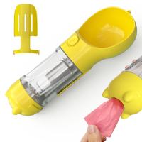China Foldable 4 in 1 Pet Water Dispenser Leak Proof Portable Dog Bottle 300ml 500ml Travel Puppy for sale