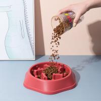 China Plastic Anti Choking Slow Feeding Dog Bowl with LCD Display 18.5cm for sale