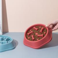 China Plastic Anti Choking Slow Feeding Dog Bowl with LCD Display 18.5cm for sale