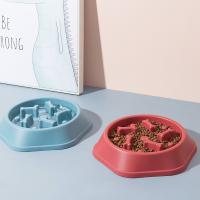 China Plastic Anti Choking Slow Feeding Dog Bowl with LCD Display 18.5cm for sale