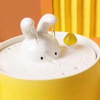 China Automatic Pet Water Fountain 14x15cm Ceramic Dog Cat Drinking Dispenser Quiet Pump Large Capacity for sale