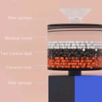 China Automatic Pet Water Fountain 14x15cm Ceramic Dog Cat Drinking Dispenser Quiet Pump Large Capacity for sale