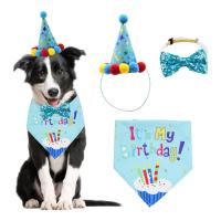 China Dog Birthday Party Supplies Kit with Pull Flags and Adjustable Hats for All Breeds for sale
