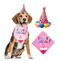 China Dog Birthday Party Supplies Kit with Pull Flags and Adjustable Hats for All Breeds for sale