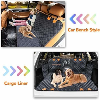 China Pet Travel Waterproof Hammock Car Seat Cover 54x58 Inch Large Dog Back Seat Protector for sale