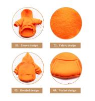 China Multicolor Winter Warm Hoodie Dog Clothes for XL Breeds Cotton 47cm Chest for sale