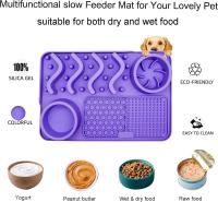 China Custom Slow Feeder Dog Lick Mat 304x204x42mm 430x288x42mm for Dogs Cats Small Animals for sale