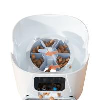 China White ABS 6L Smart Cat Feeder with WiFi App Control and Camera for Small Animals - 31x33x19cm for sale