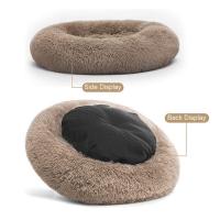 China Cat Bed Multiple Colour Waterproof Washable Soft Comfortable Custom RoundFluffy for sale