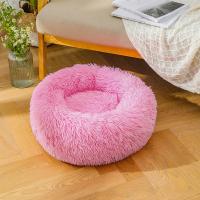China Cat Bed Multiple Colour Waterproof Washable Soft Comfortable Custom RoundFluffy for sale