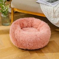 China Cat Bed Multiple Colour Waterproof Washable Soft Comfortable Custom RoundFluffy for sale