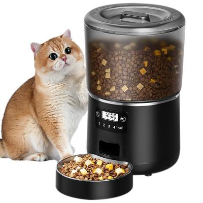 China 4L Automatic Pet Feeder with WiFi App Control - Stainless Steel Bowls for Dogs & Cats, 110-240V Dual Power for sale
