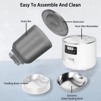 China 4L Automatic Pet Feeder with WiFi App Control - Stainless Steel Bowls for Dogs & Cats, 110-240V Dual Power for sale