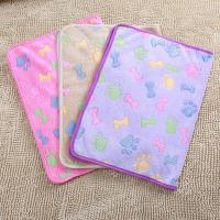 China Custom Printed Dog Blanket Soft Plush Coral Fleece Machine Washable 0.1kg XS for sale