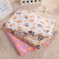 China Custom Printed Dog Blanket Soft Plush Coral Fleece Machine Washable 0.1kg XS for sale