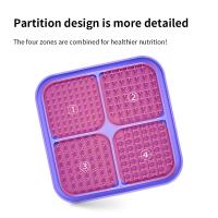 China Silicone Slow Feeder Dog Bowl with LCD Display 7.8x7.8in Interactive Lick Mat for Pets for sale