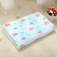 China Custom Printed Dog Blanket Soft Plush Coral Fleece Machine Washable 0.1kg XS for sale