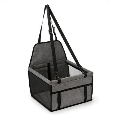 China Washable Pet Car Booster Seat Travel Bag Folding Design 40x30x25cm for Small Medium Dogs for sale