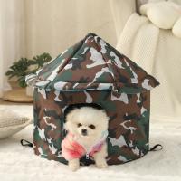 China Foldable Oxford Cloth Pet Bed Dog House Waterproof for Small Animals Indoor Outdoor S M L for sale