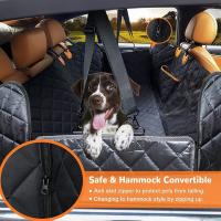 China 600D Oxford Cloth Waterproof Pet Car Seat Cover with Storage Pockets for Rear Seat Protection for sale