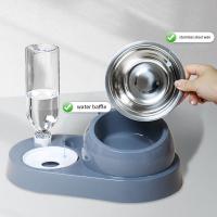 China 4 in 1 Combination Pet Bowls Feeder Stainless Steel Ceramic with LCD Display for Dogs Cats for sale