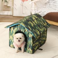 China Foldable Oxford Cloth Pet Bed Dog House Waterproof for Small Animals Indoor Outdoor S M L for sale