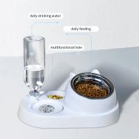 China 4 in 1 Combination Pet Bowls Feeder Stainless Steel Ceramic with LCD Display for Dogs Cats for sale