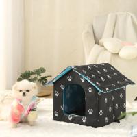 China Foldable Oxford Cloth Pet Bed Dog House Waterproof for Small Animals Indoor Outdoor S M L for sale