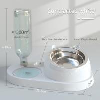 China 4 in 1 Combination Pet Bowls Feeder Stainless Steel Ceramic with LCD Display for Dogs Cats for sale