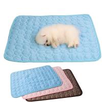 China Self Cooling Dog Mat XS to XXL Mechanical Freeze Pet Pad Washable Cotton Summer Bed for sale