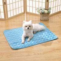 China Self Cooling Dog Mat XS to XXL Mechanical Freeze Pet Pad Washable Cotton Summer Bed for sale