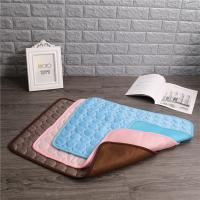 China Self Cooling Dog Mat XS to XXL Mechanical Freeze Pet Pad Washable Cotton Summer Bed for sale