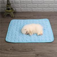 China Self Cooling Dog Mat XS to XXL Mechanical Freeze Pet Pad Washable Cotton Summer Bed for sale
