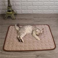 China Self Cooling Dog Mat XS to XXL Mechanical Freeze Pet Pad Washable Cotton Summer Bed for sale